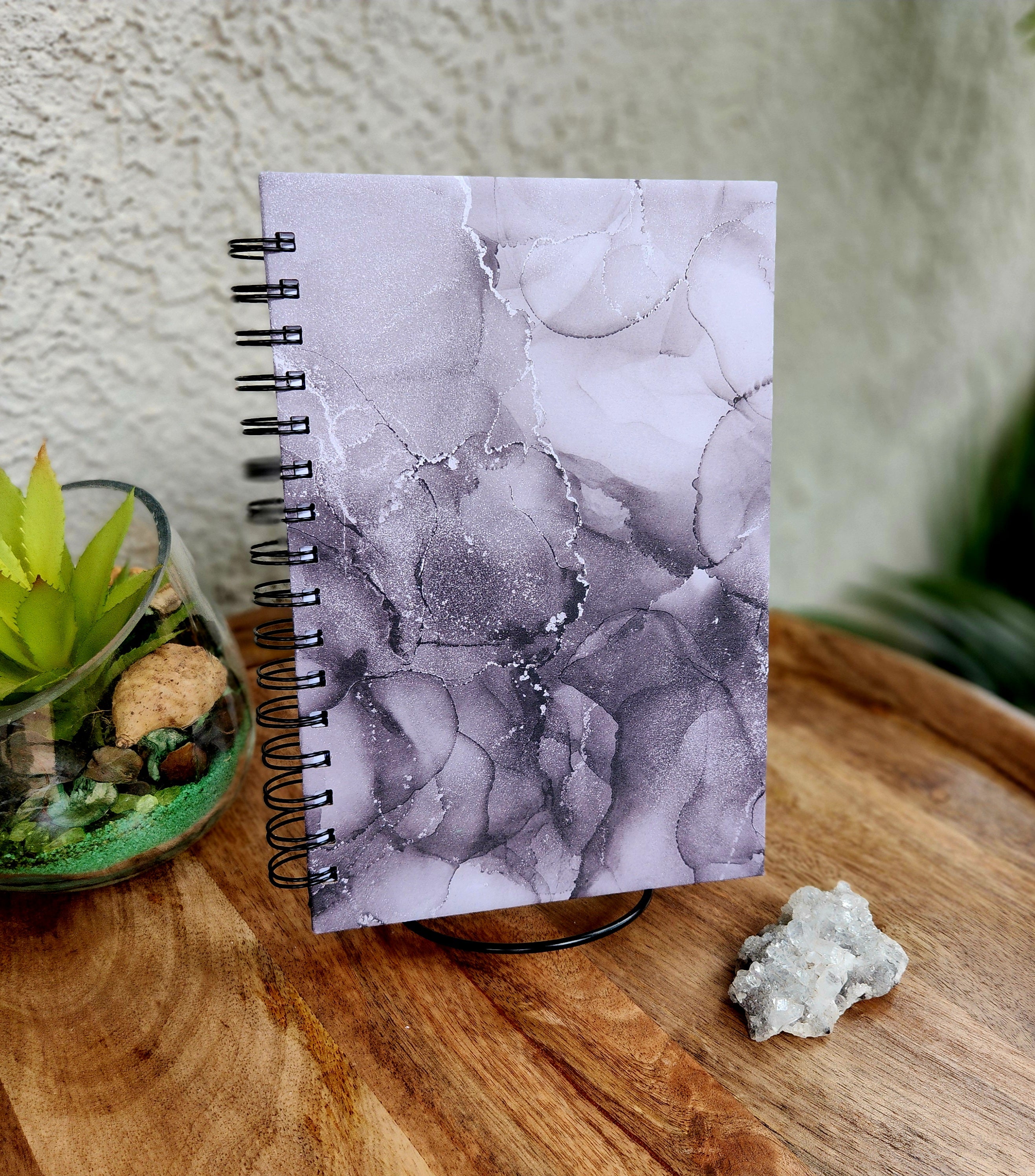 "Monochrome" Handmade Notebook – Sparkling Gemz, LLC